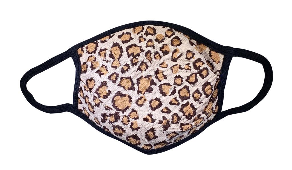 Leopard Luxury Knit Face Mask – Designer Masks, Luxury Face Masks