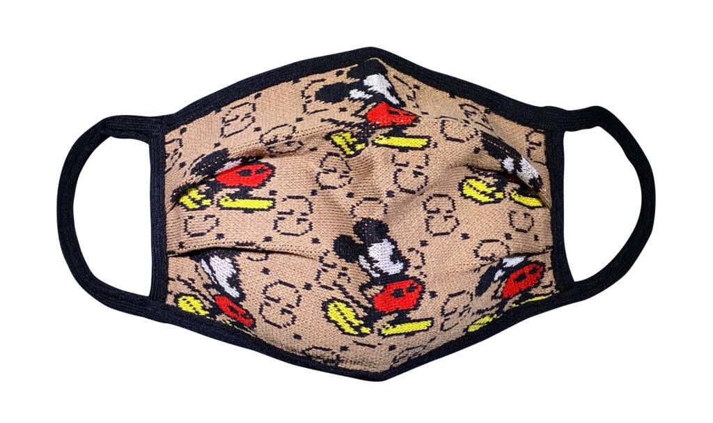 GG Mouse All Over Luxury Knit Face Mask – Designer Masks, Luxury Face Masks