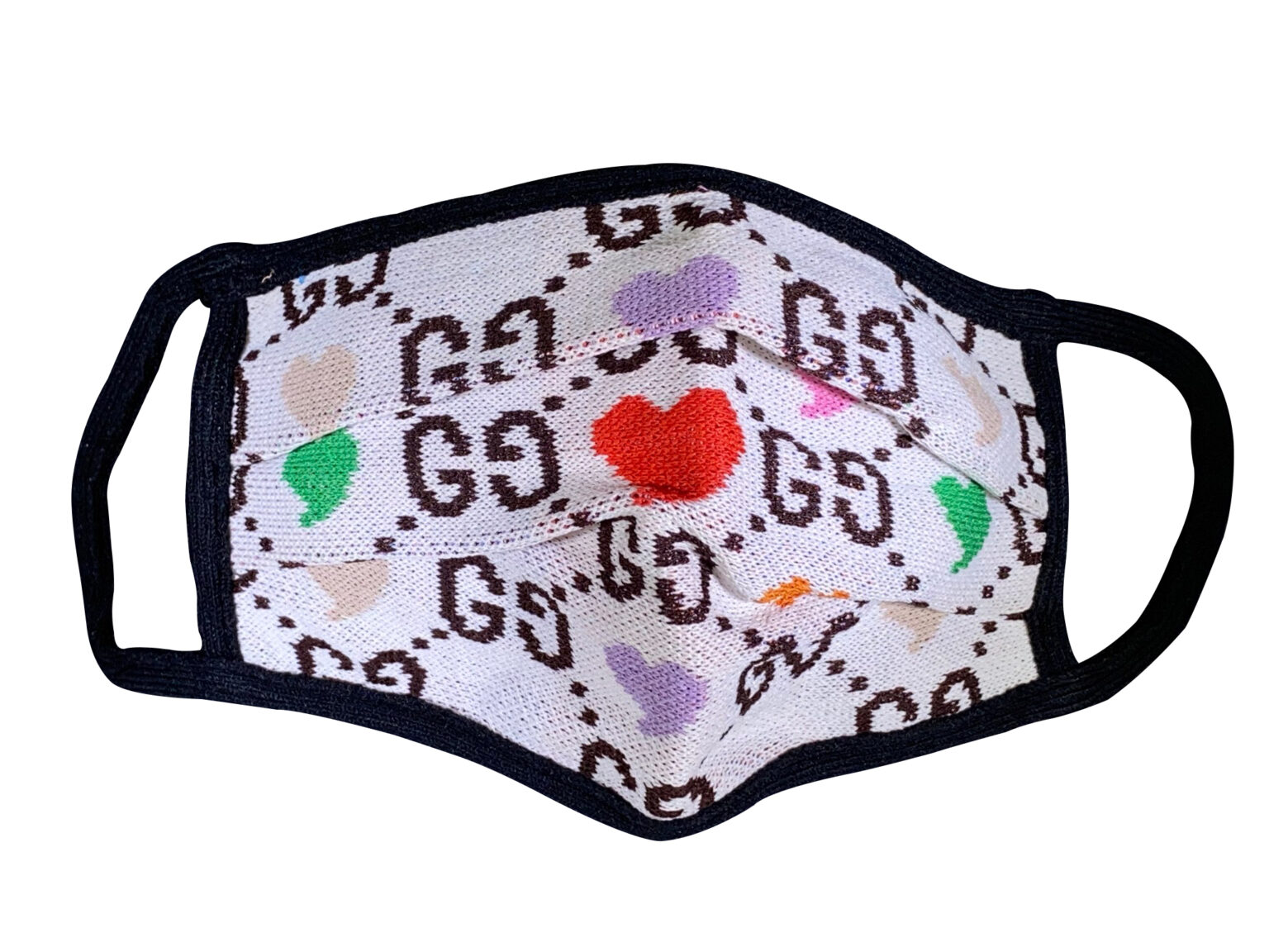 GG Hearts Luxury Knit Face Mask – Designer Masks, Luxury Face Masks